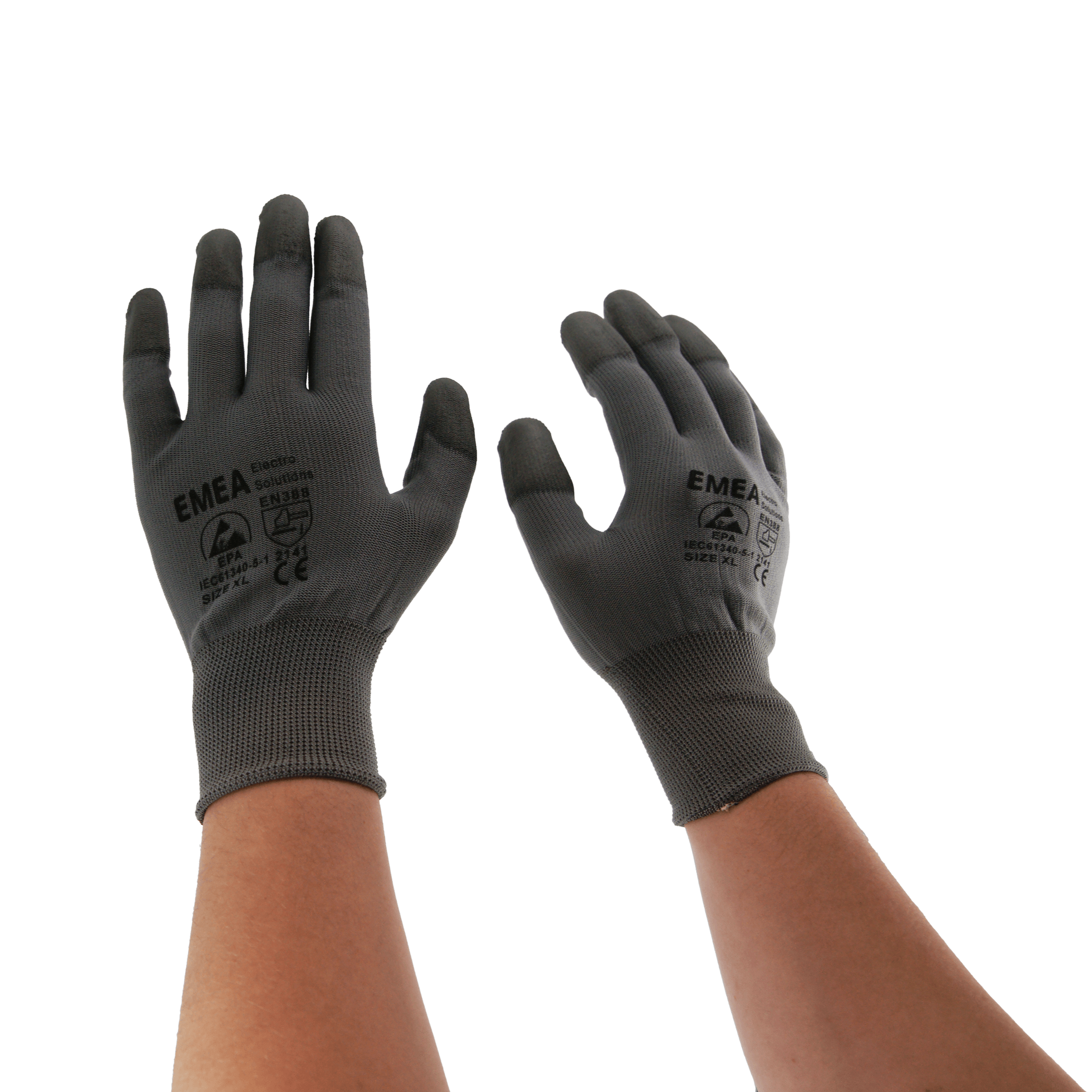 ESD Gloves Carbon Polyester - Grey – ESDSafe